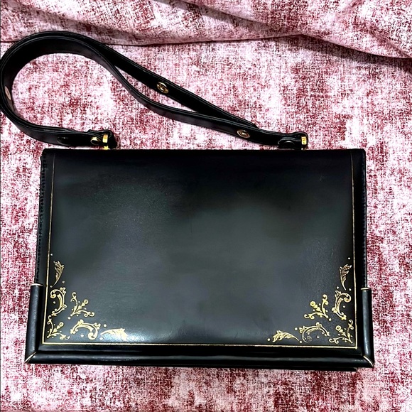Michelangelo | Bags | Vintage Michelangelo Florence Italy Black Kelly ...